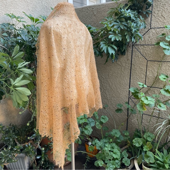 Vintage | Accessories | New Vintage 6s Cream Hand Knitted Gossamer Goat ...